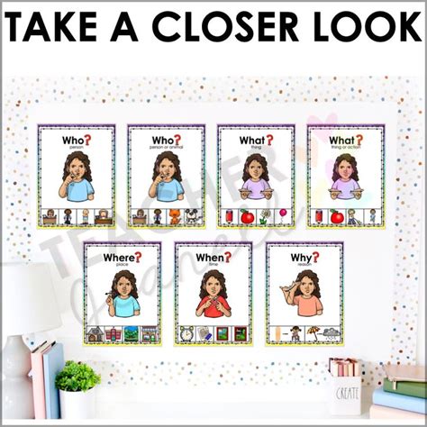 Wh Questions In Asl Poster Set Wh Questions Classroom Posters Effective Learning