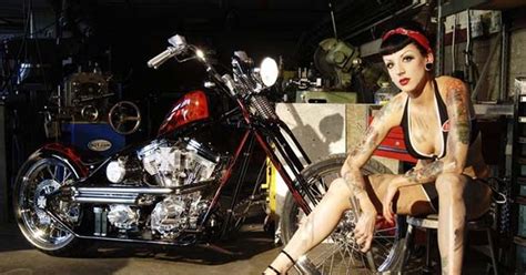 Mercenary Garage Custom Bike SciFi Punk Engineering Blog Chopper Girl