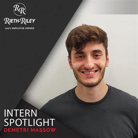 Rieth Riley Construction Co Inc On Linkedin Intern Spotlight Demetri Massow Intern For