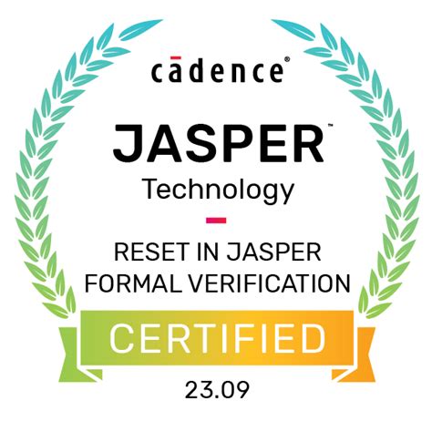 Reset In Jasper Formal Verification V202309 Raks Exam Credly