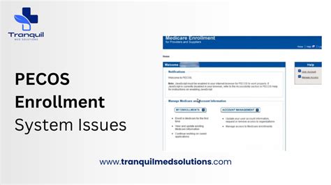 Pecos Enrollment System Issues And Solutions