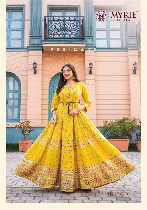 Mayrie India Flairy Vol 3 Stylish Printed Gown