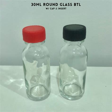 30ml Round Glass Bottle For Liniment Liquid Repacking Sampling Bottle Botol Kaca Kosong