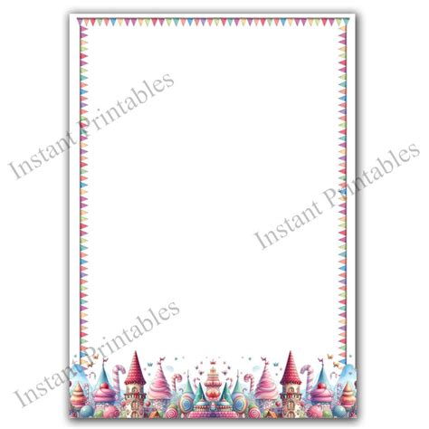 Candyland Borders Frames Candy Land Clipart Bundle 10 Digital Lollies Candies Sweets Lollipops