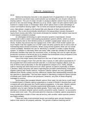 APBI 319 Assignment 2 Docx APBI 319 Assignment 2 Q1 A Salmon