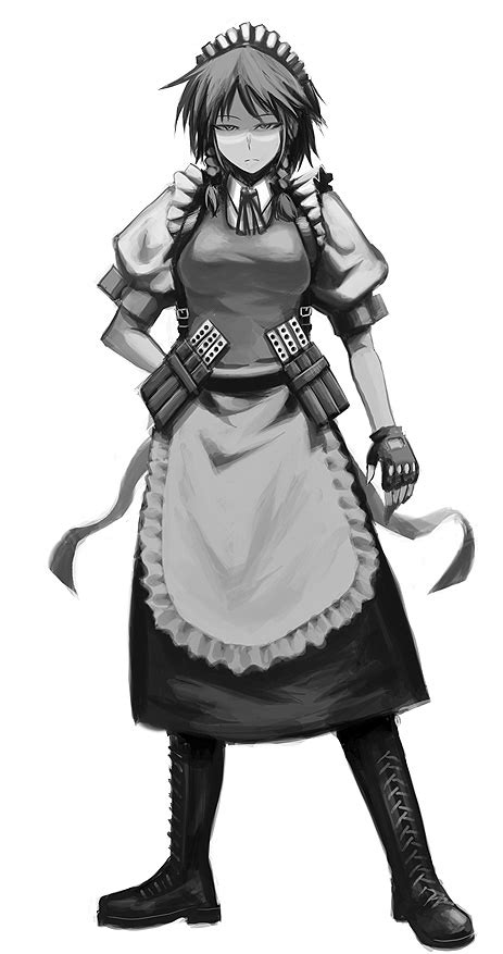 Izayoi Sakuya Touhou Drawn By Hetza Hellshock Danbooru