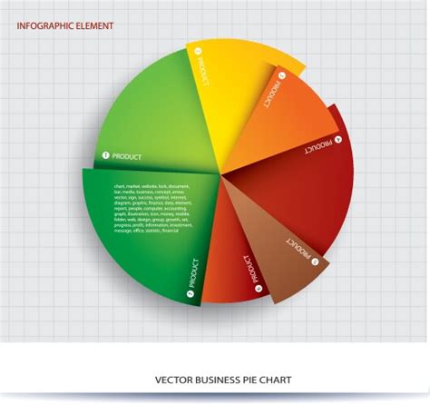 Business Pie Chart Data Visualization Royalty Free Vector
