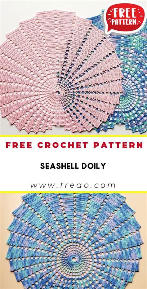 Seashell Doily Easy Crochet Doily Patternss For Beginners Click To