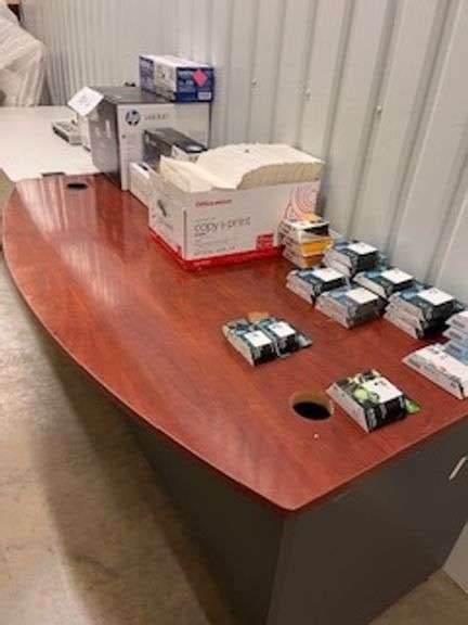 2 Desk A Binder Assorted Toners Ink Cartridges And Continuous