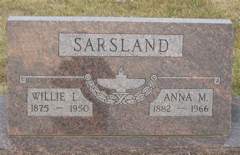Anna Matilda Hedstrom Sarsland 1882 1966 Memorial Find A Grave
