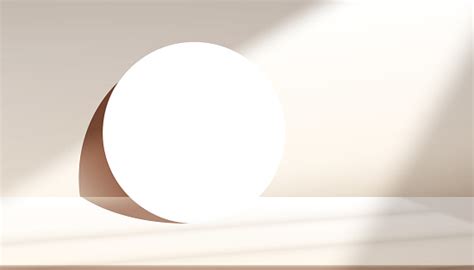 가을 배경 백색광과 베이지 색 연단 디스플레이 거울에 Wondow 그림자 화장품 프리젠 테이션을위한 배경 가을 여름 겨울 배너에 대한 복사 공간과 벡터 3d 플랫폼 구성 0