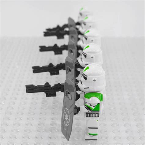 Star Wars 442nd Clone Trooper With Shields Minifigures Set Of 5pcs
