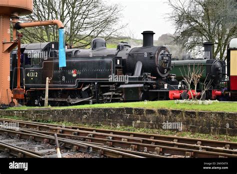 Lms Ivatt Class 2mt 2 6 2 Tank Engine No 41312 At Buckfastleigh On The South Devon Railway