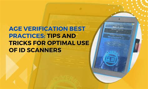 id scanner best practices tips for age verification