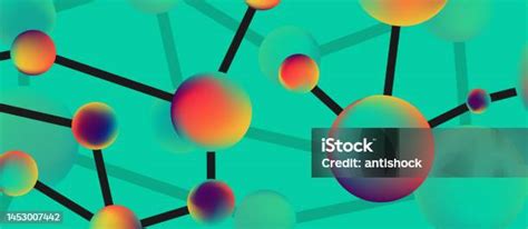 선 점 연결 기하학적 랜딩 페이지 배경입니다 액체 그라데이션이있는 유체 원과 구 배경 화면 배너 배경 카드 책 그림 방문 페이지에 대 한 벡터 일러스트 레이 션 0명에 대한