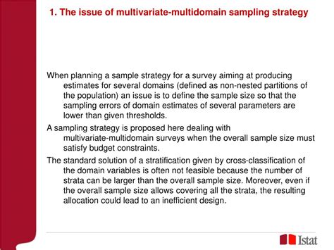 Ppt A Balanced Sampling Approach For Multiway Stratification Design For Small Area Estimation