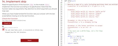 Solved 14 Implement Skip Read The Specification Of The