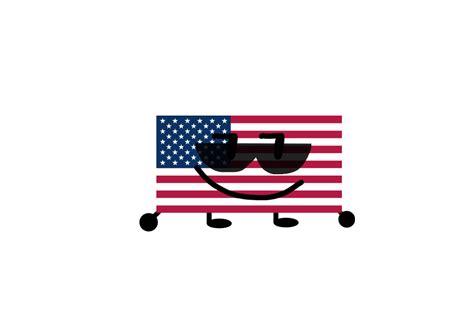 Us Flag Except Its An Object Show Character By Rehehehe69 On Deviantart