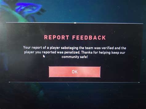 A Teammate I Reported For Sabotaging Was Verified And Penalized R
