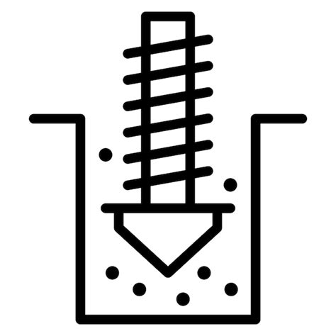 Premium Vector Mining Drill Icon Vector Image Can Be Used For Mining And Crafting