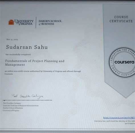 Sudarsan Sahu On Linkedin Successfully Completed The Fundamentals Of Project Plannings And