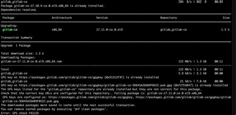 Unable To Update To Version 17 11 0 From 17 10 4 On Alma Linux 9 Upgrade Gitlab Forum