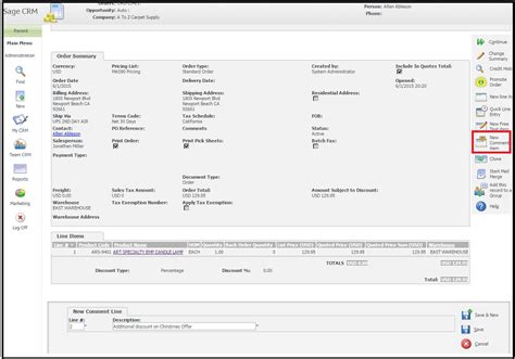 Promote Order From Sage Crm To Sage 100 Using Comment Line Item Sage Crm Tips Tricks And