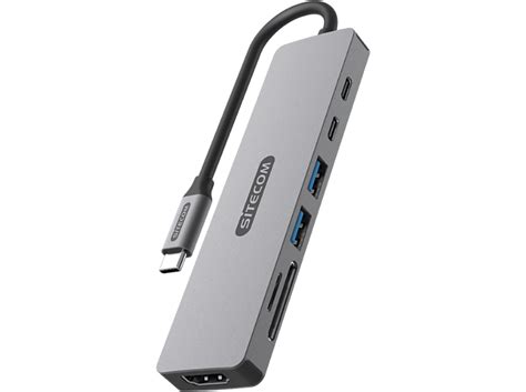 Sitecom 7 In 1 Usb C Met Pd Multiport Adapter Kopen Mediamarkt