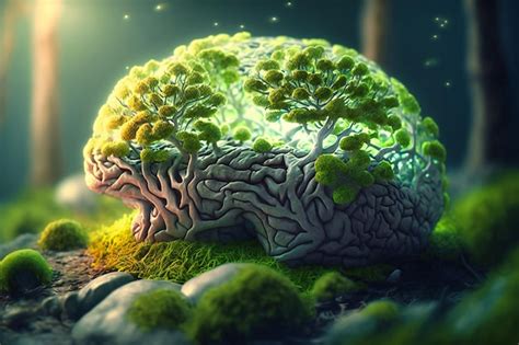 Premium Photo Intricate Human Brains Interconnecting Highlighting Creative Collaboration And