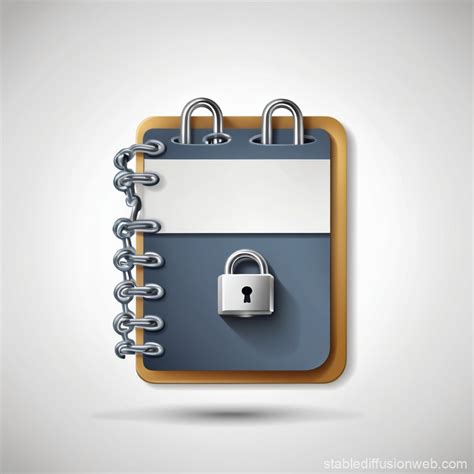 Icon Of A Locked Notepad Stable Diffusion Online Icon Of A Locked Notepad Stable Diffusion Online