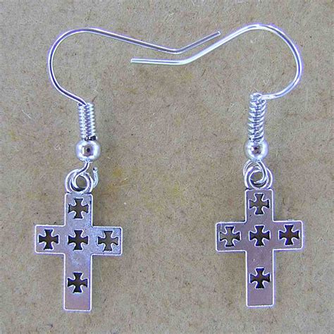 Small Cross With Cross Cutouts The Unusual Earring Co