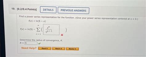 Solved Find A Power Series Representation For The Function Chegg