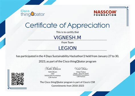 Vignesh M On Linkedin Sustainability Hackathon Newexperience