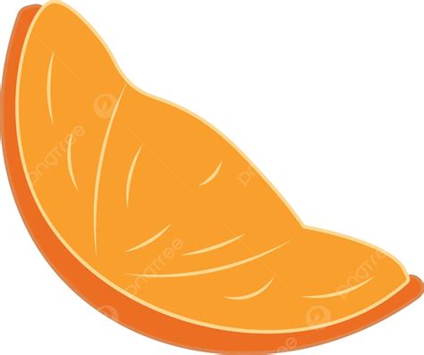 An Orange Slice Vector Or Color Illustration Organic Vector Slice