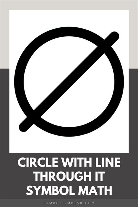 Circle With Line Through Symbol In Math Explained