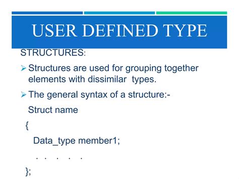 Data Types In C PPT