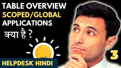 Servicenow Table Overview 1 Scoped Vs Global Application Tables Features Youtube