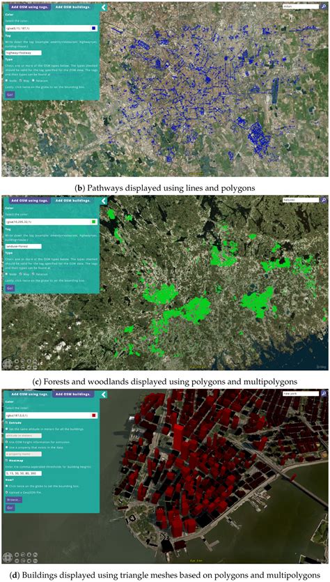 Multidimensional Visualization And Processing Of Big Open Urban Geospatial Data On The Web