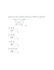 Using The Vectors Shown In The Figure Write Each Sum Or Difference As A Single Vector Png