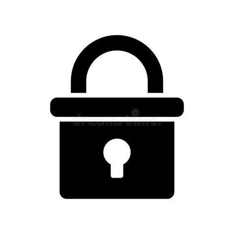 Closed Metal Padlock Isolated On A White Background Security Symbol