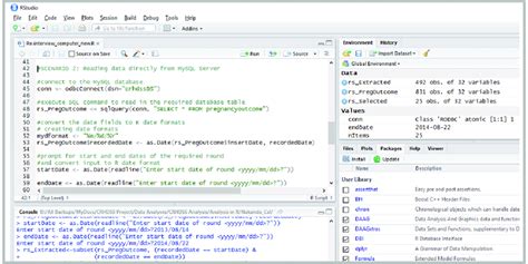 Section Of R Code For The Scenario Where Data Is MySQL Server Download Scientific Diagram