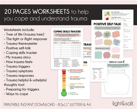 Insight Resources Trauma Worksheet Worksheets Library