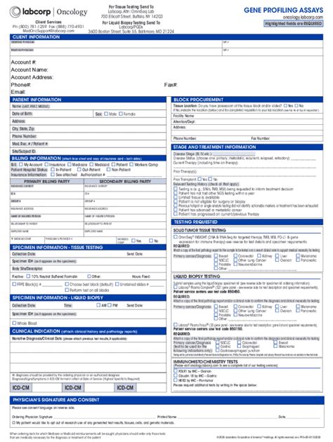 Fillable Online Omniseq Testing Requisition Fax Email Print Pdffiller