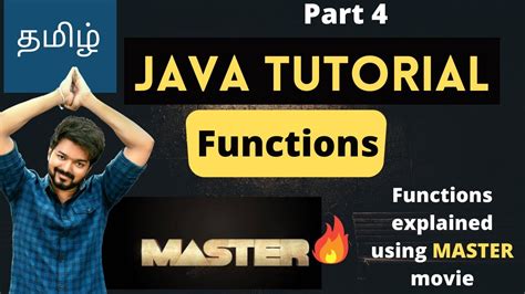 Link Between Thalapathy Vijay And Java Java Tutorial Part 4 Java Beginner Tutorial Tamil