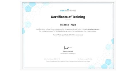 Pradeep Thapa On Linkedin Successfully Completed The Web Development
