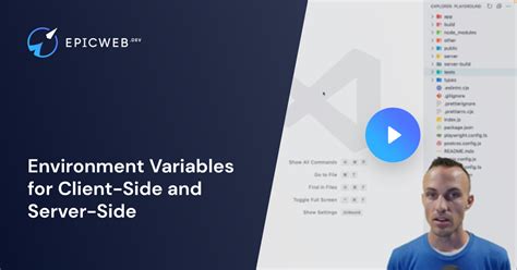 Environment Variables For Client Side And Server Side Epic Web Dev