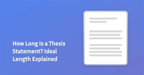 How Long Is A Thesis Statement 2025