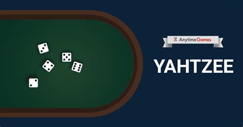 yahtzee from anytime games game rules including how to play and score