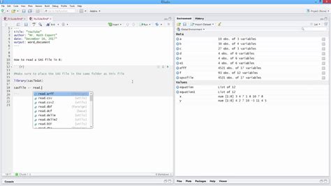 How To Read A Sas File In R Hd Youtube