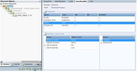 Functionality Of Hllapi Screen Elements